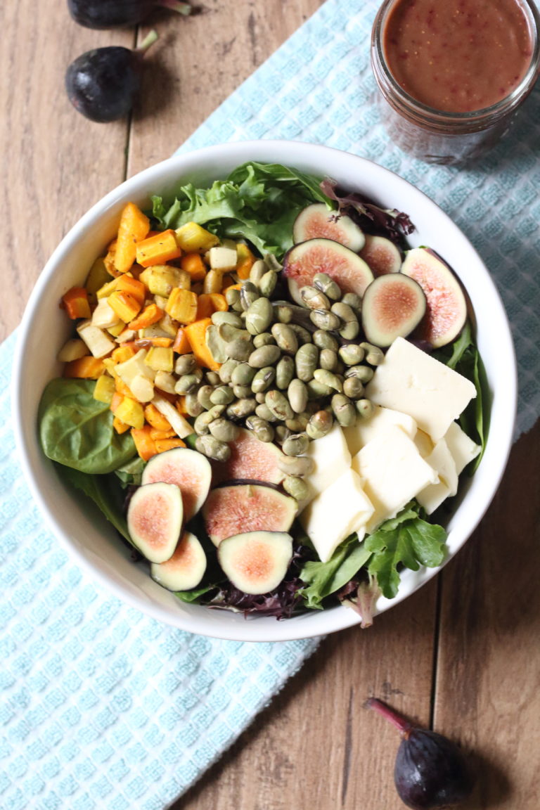 Fig Fall Salad with Fig Balsamic Dressing — Audra's Appetite